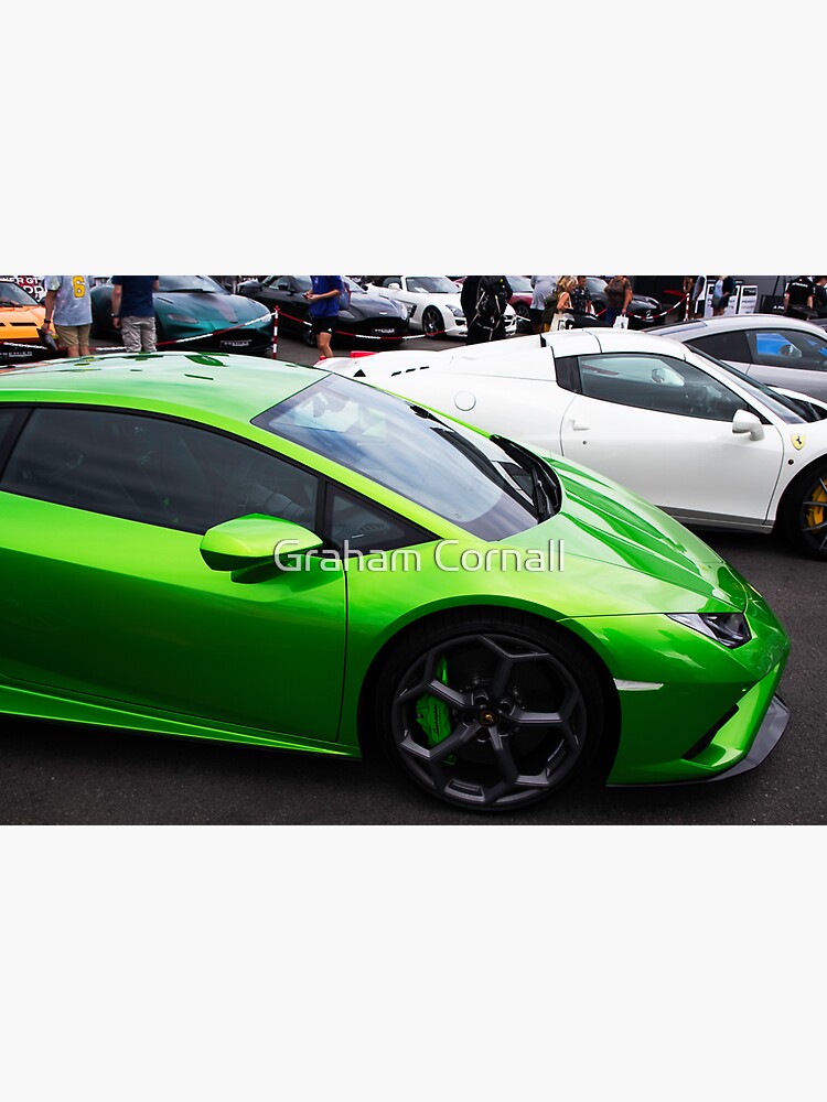 "Lamborghini Huracan evo, green." Sticker for Sale by GNC101 | Redbubble