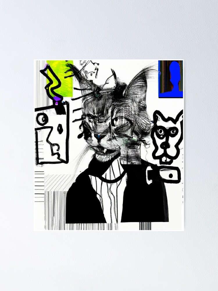 "Catl" Poster for Sale by Farbitroid | Redbubble