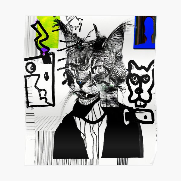 "Catl" Poster for Sale by Farbitroid | Redbubble