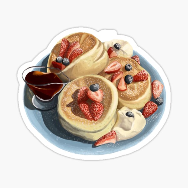 "Pancakes" Sticker for Sale by naysdigitart | Redbubble