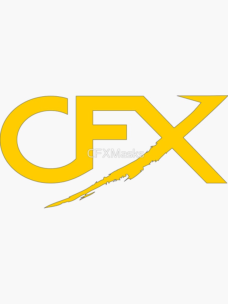 "CFX Logo" Sticker for Sale by CFXMasks | Redbubble