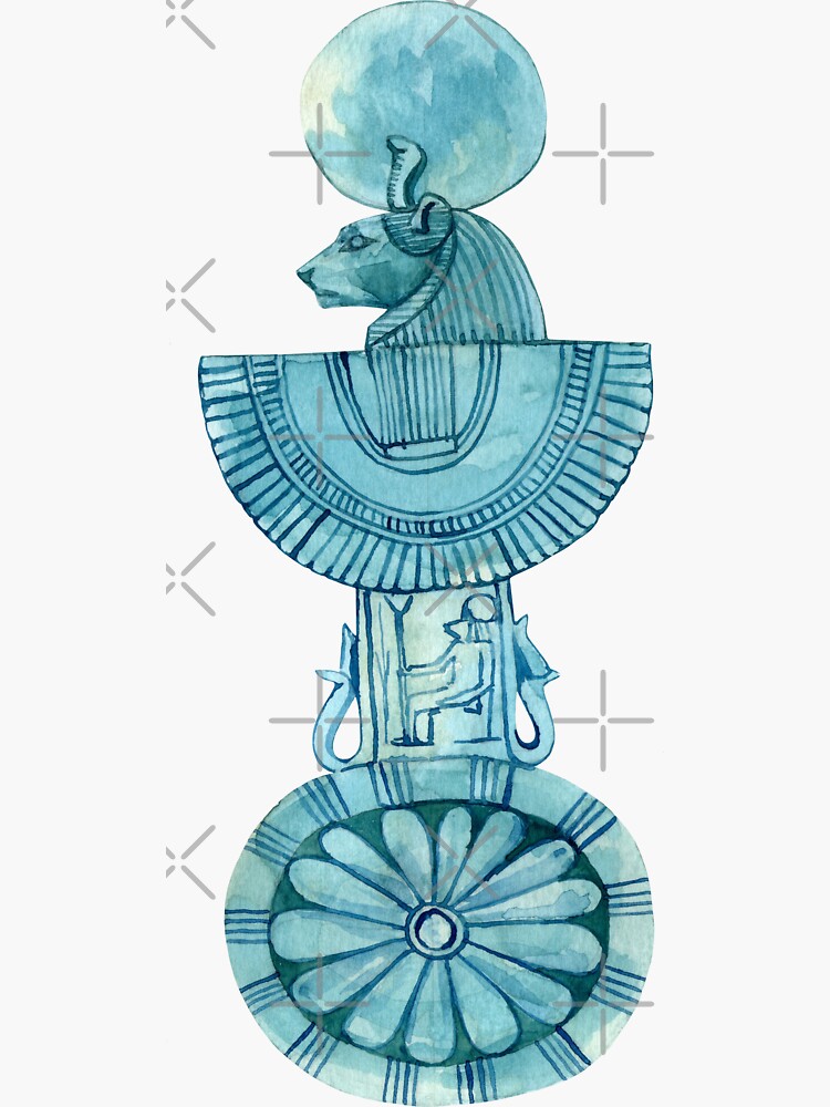 "MENAT OF SEKHMET-Egypt" Sticker for Sale by bananaflamingo | Redbubble