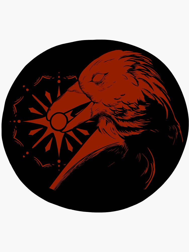 "Raven and the Sun" Sticker for Sale by JeanJacketJack | Redbubble