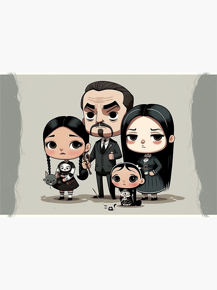 "Wednesday Addams chibi" Poster for Sale by MCTiime | Redbubble