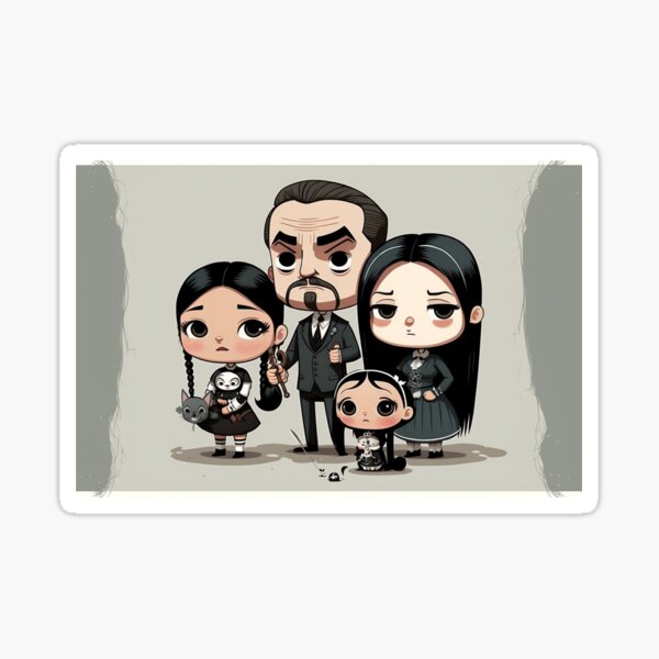 "Wednesday Addams chibi" Sticker for Sale by MCTiime | Redbubble