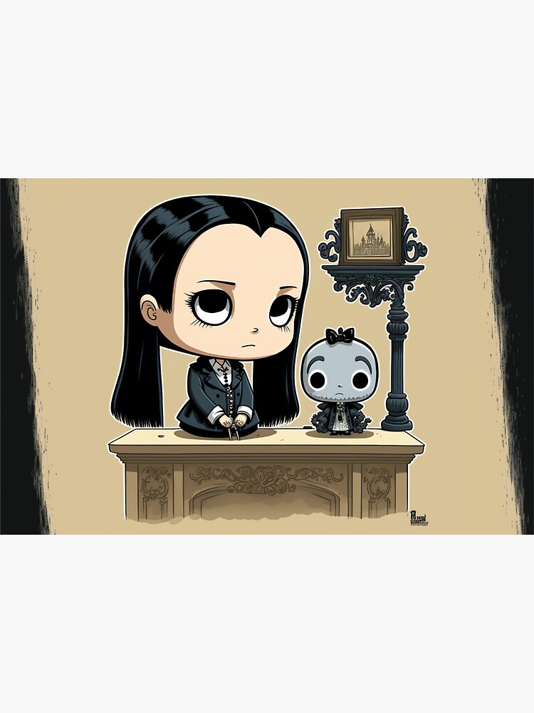 "Wednesday Addams chibi" Sticker for Sale by MCTiime | Redbubble