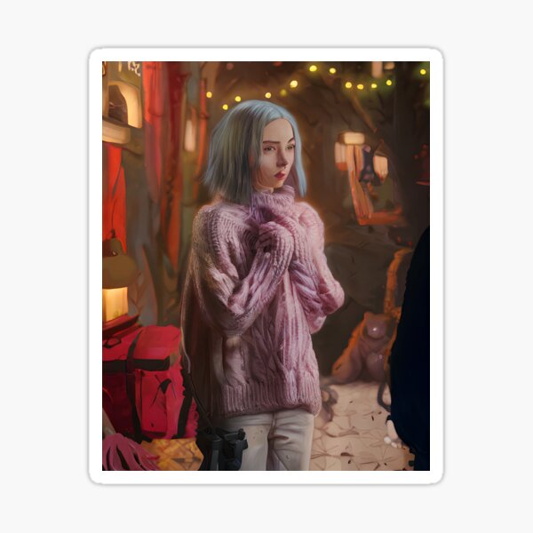 "Enid Sinclair Anime Portrait 2" Sticker for Sale by AIPerfection ...