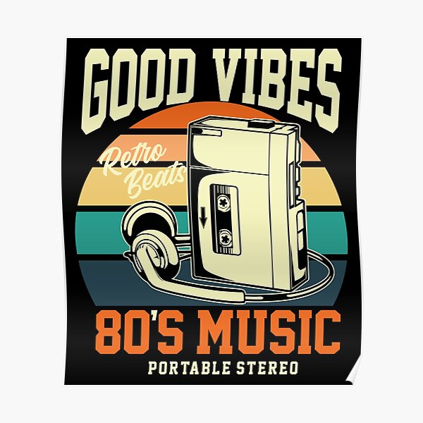 "Vintage Good Walkman Vibes" Poster for Sale by BorJam | Redbubble