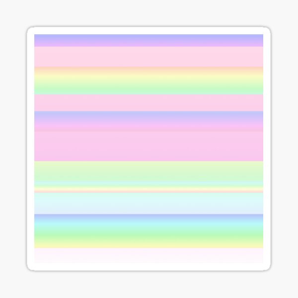 "Pastel multicolor palette | Artsy pastel color combination" Sticker ...