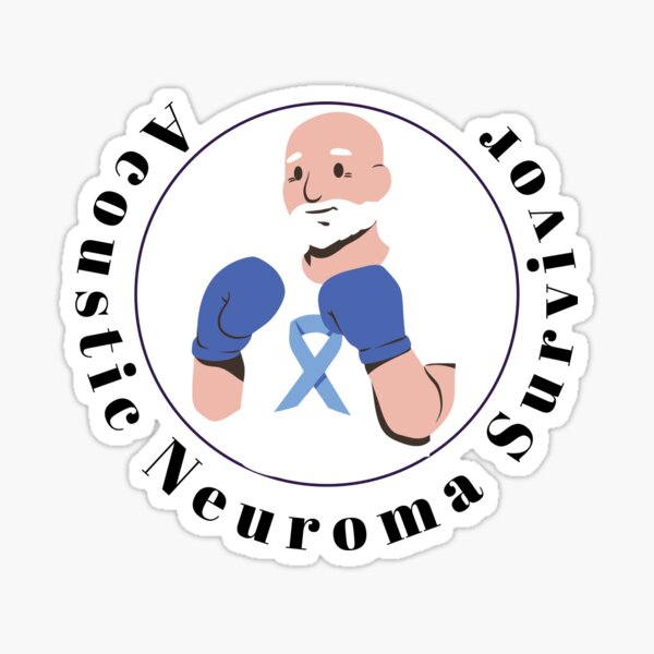 Pegatina «Sobreviviente de neuroma acústico, tuve un tumor cerebral y ...
