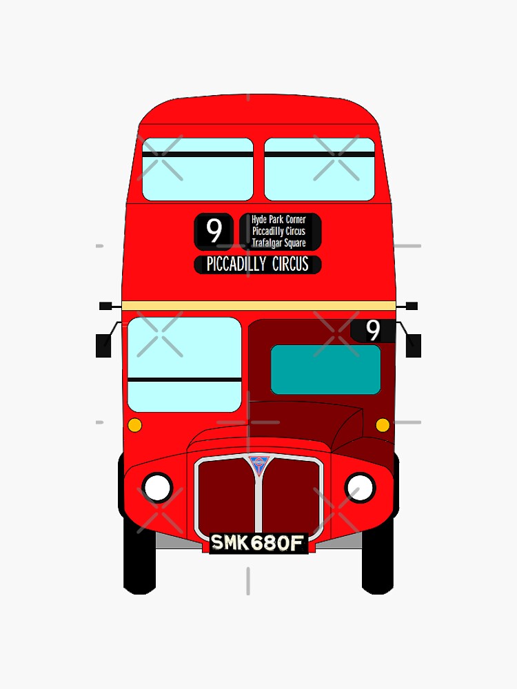 "Routemaster Bus" Sticker for Sale by ontherails | Redbubble