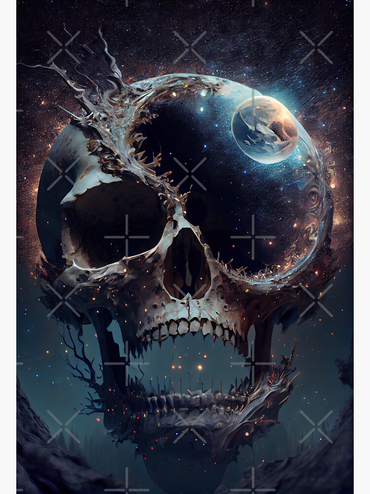 "Skull of Reiner" Sticker for Sale by OccultDreams | Redbubble