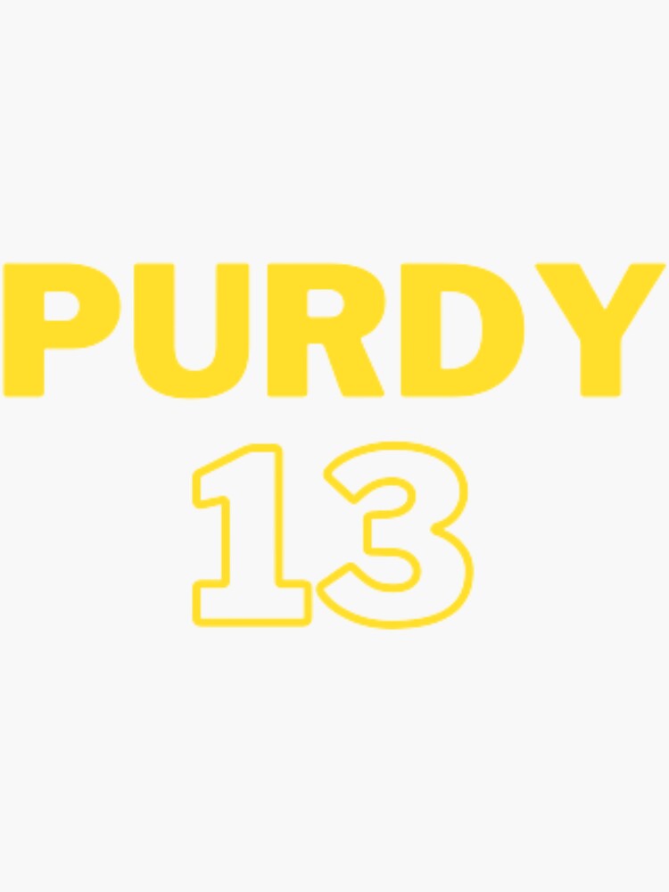 "Brock Purdy" Sticker for Sale by YorkStyle | Redbubble
