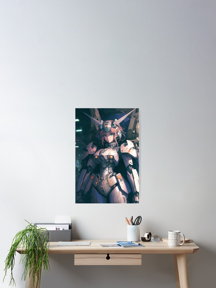 "Anime Gundam Pinup Girl" Poster for Sale by rykker | Redbubble