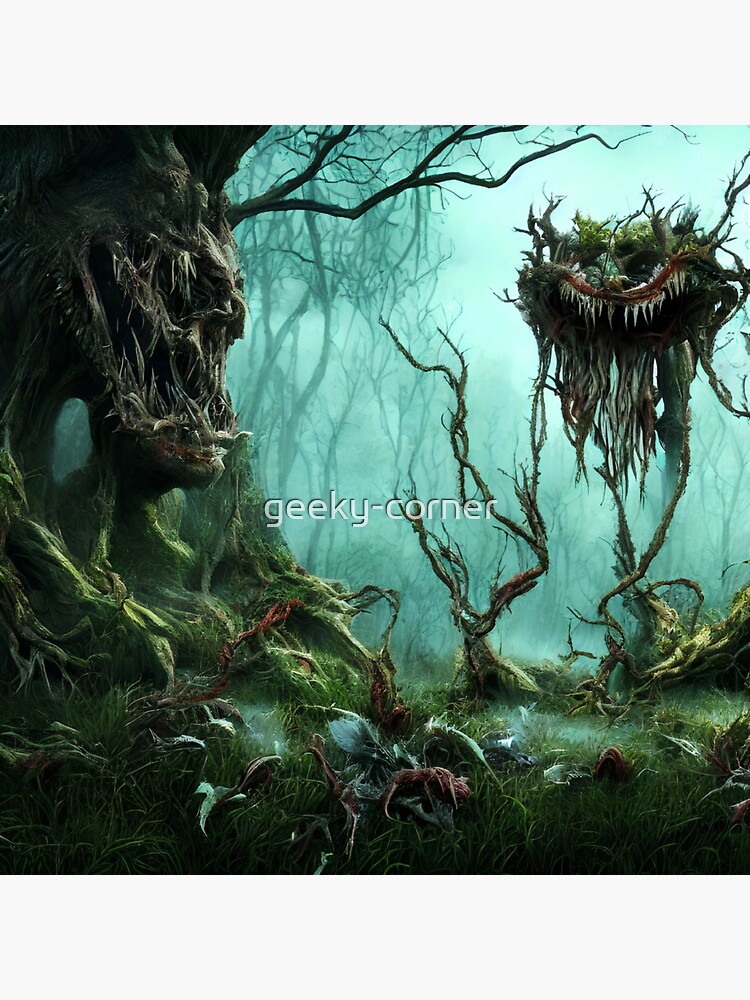 "Mutated forest | Scary | Spooky | Annihilation" Sticker for Sale by ...