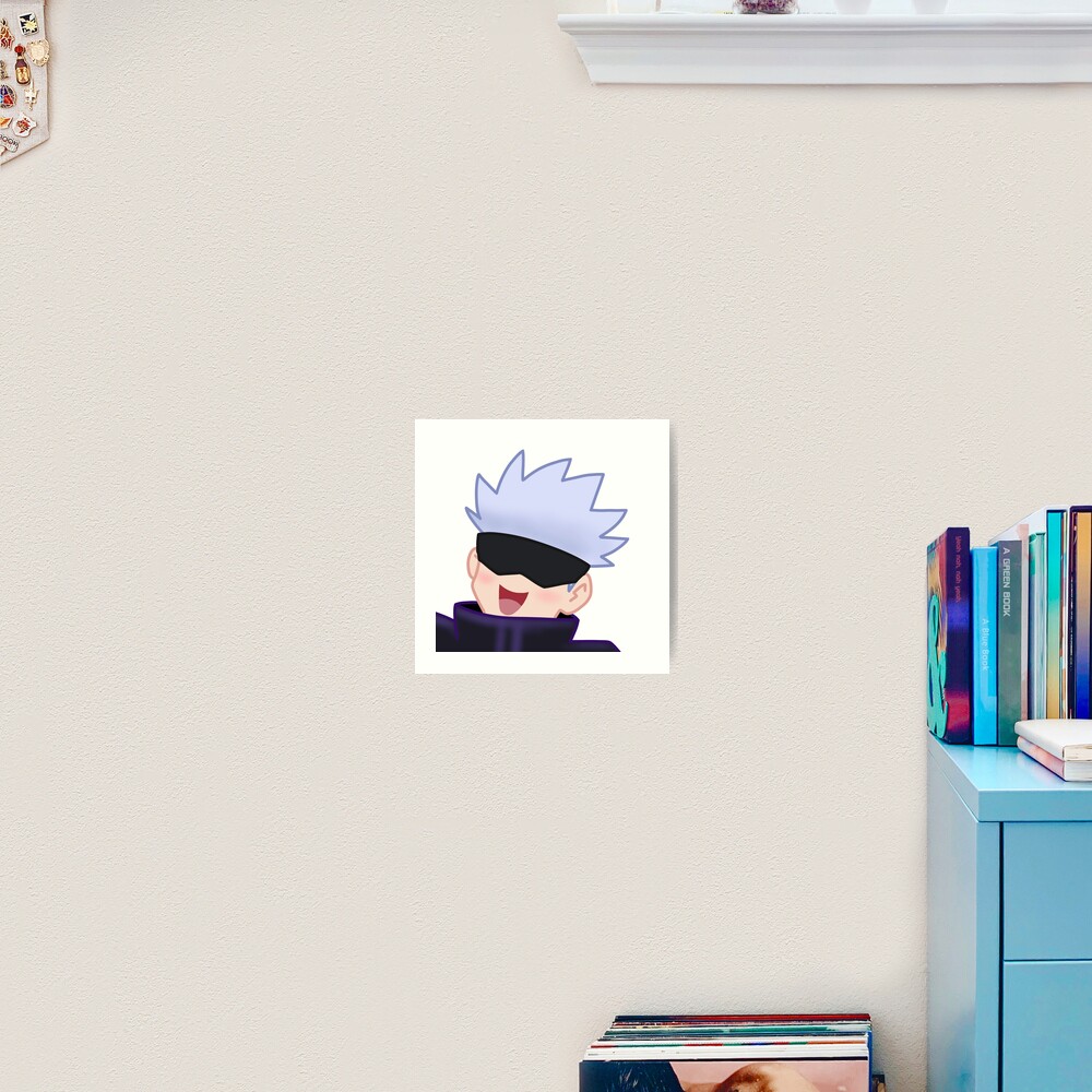 "Satoru Gojo funny face" Art Print for Sale by f4wkeszz | Redbubble