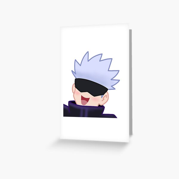 "Satoru Gojo funny face" Greeting Card for Sale by f4wkeszz | Redbubble