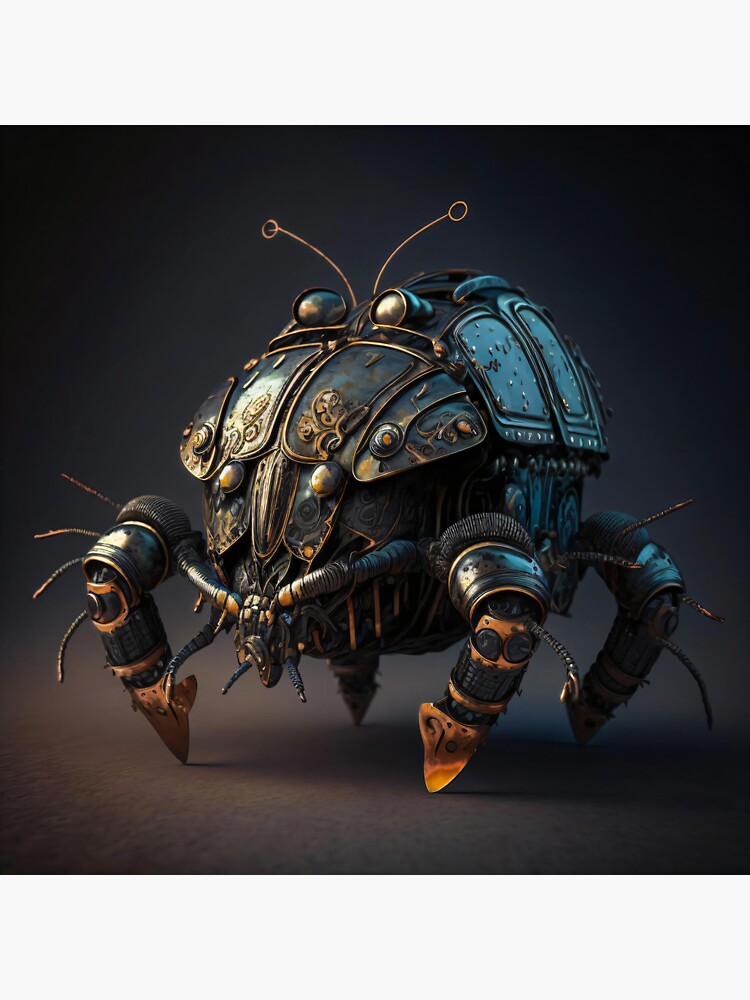 "steampunk bug" Sticker for Sale by daysleeper1001 | Redbubble