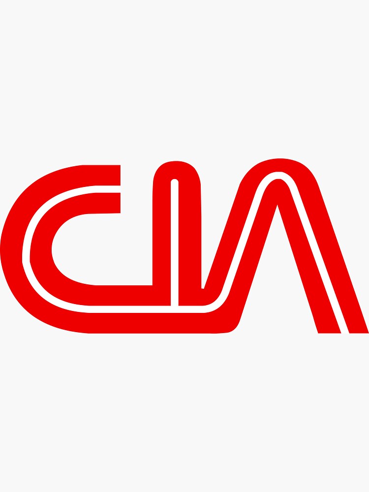 "CIA cnn parody logo" Sticker for Sale by maxamilians | Redbubble