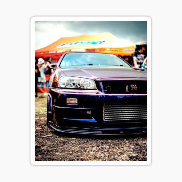 "Nissan Skyline R34 GTR" Sticker for Sale by JeffReding | Redbubble