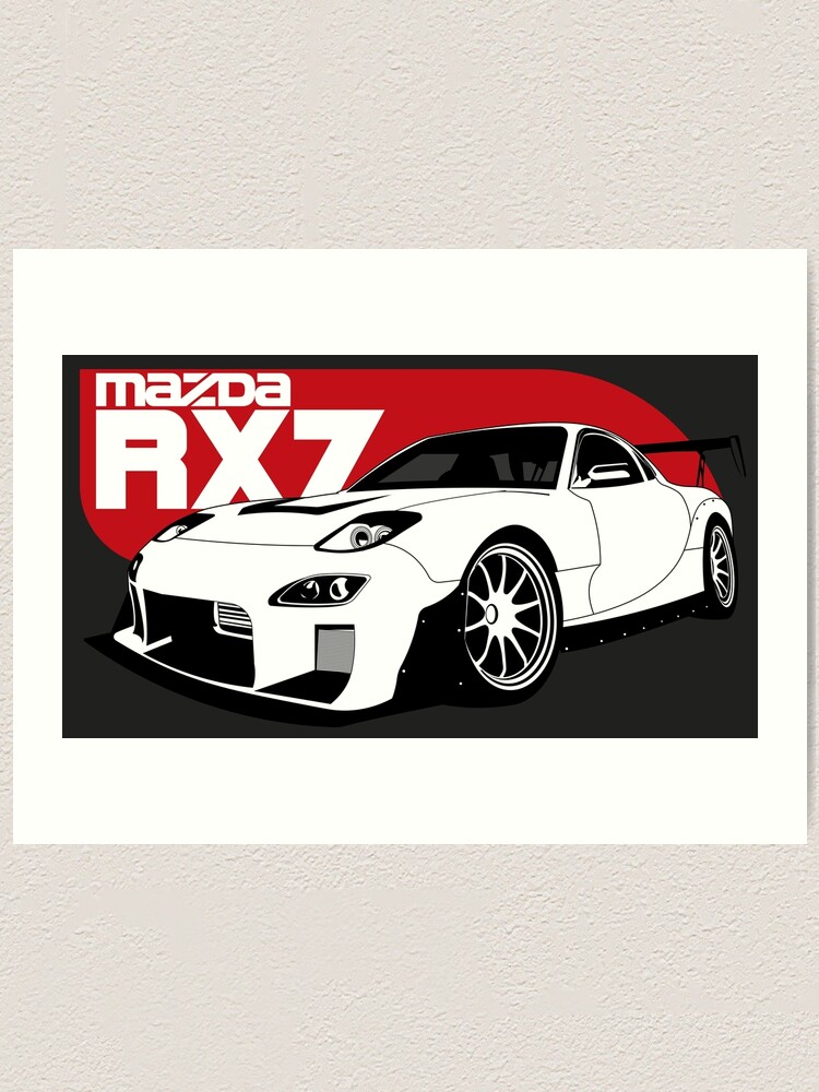 "Mazda RX7 FD" Art Print for Sale by AutomotiveArt | Redbubble