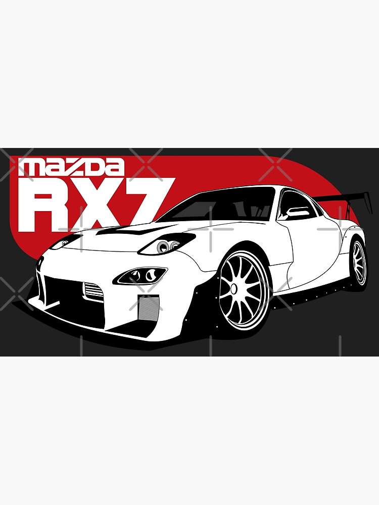 "Mazda RX7 FD" Art Print for Sale by AutomotiveArt | Redbubble