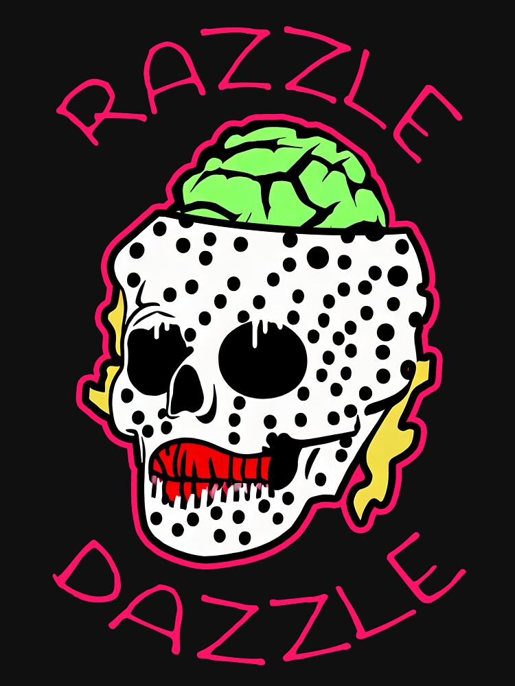 "Razzle Dazzle Babe Skull Brain | Cute Dancing logo By Tyler Tilley" T ...