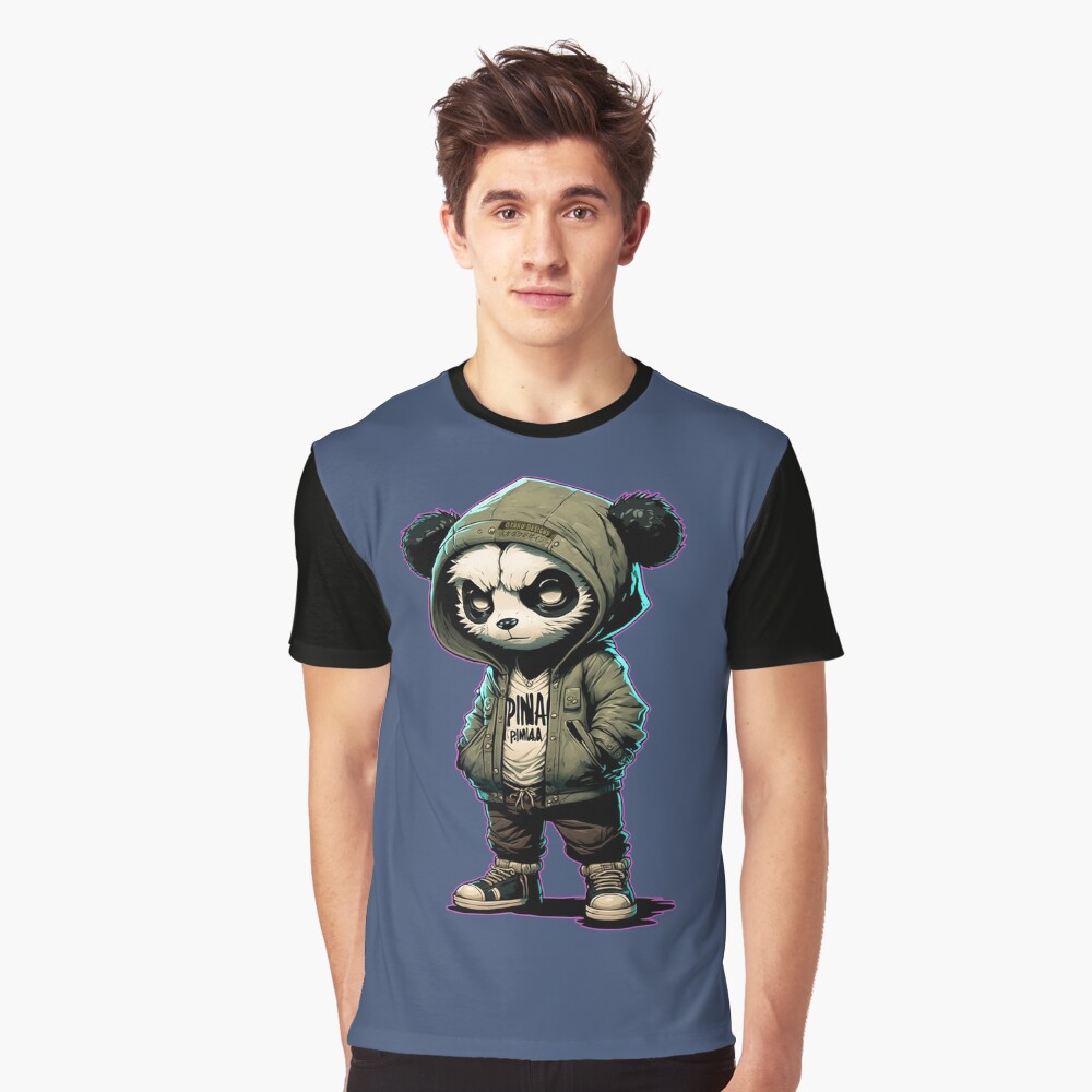 "Cool Panda Graffiti Manga Anime Character Distressed" Poster for Sale ...