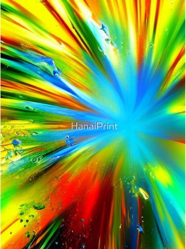 "Rainbow Color Water Splash" Sticker for Sale by HanaiPrint | Redbubble