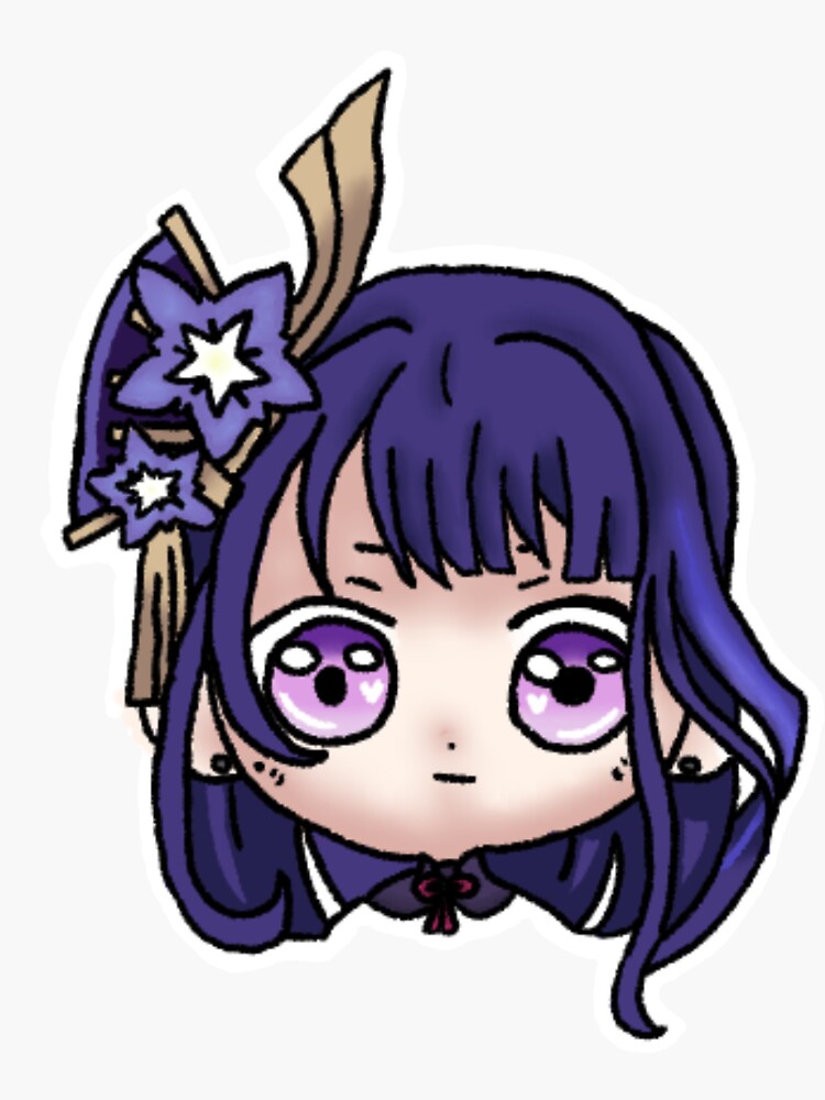 "Raiden Shogun Chibi" Sticker for Sale by All-Hail-Tails | Redbubble