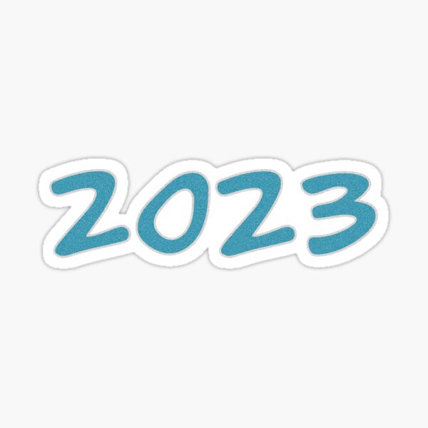 "blue 2023" Sticker for Sale by SheeshStickerz | Redbubble