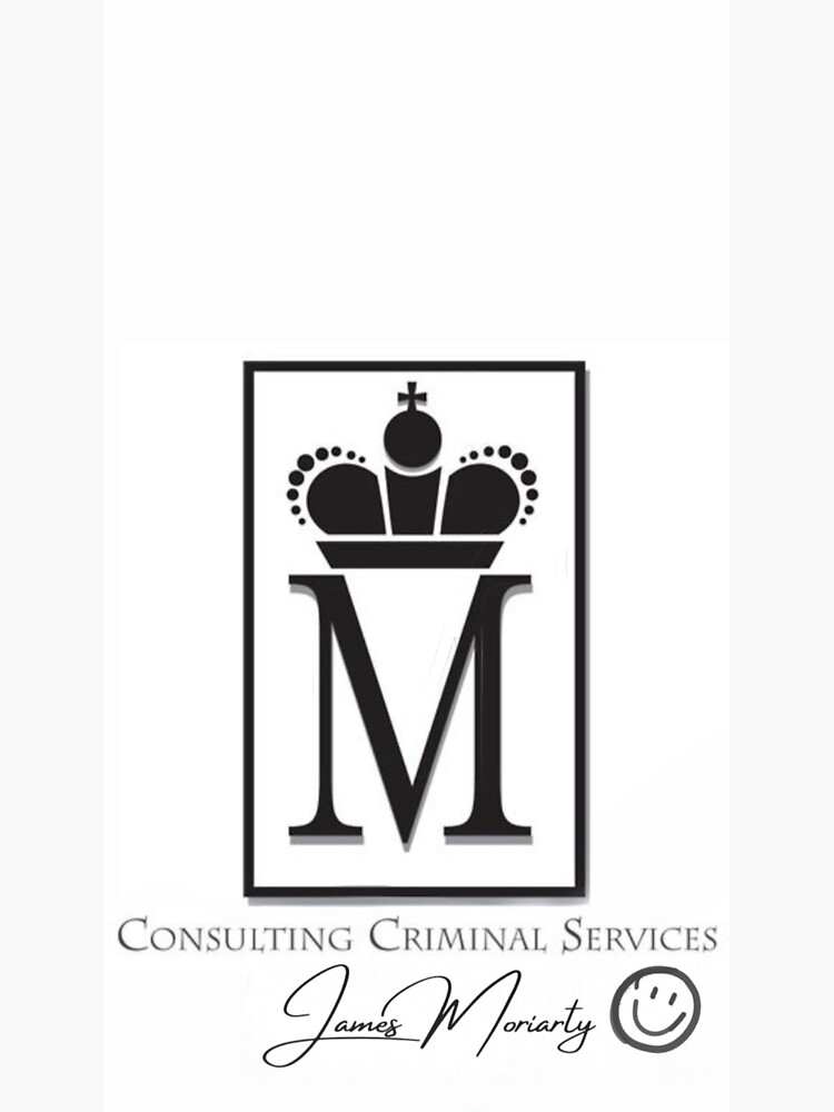 "Jim Moriarty Logo" Sticker for Sale by combefairy | Redbubble