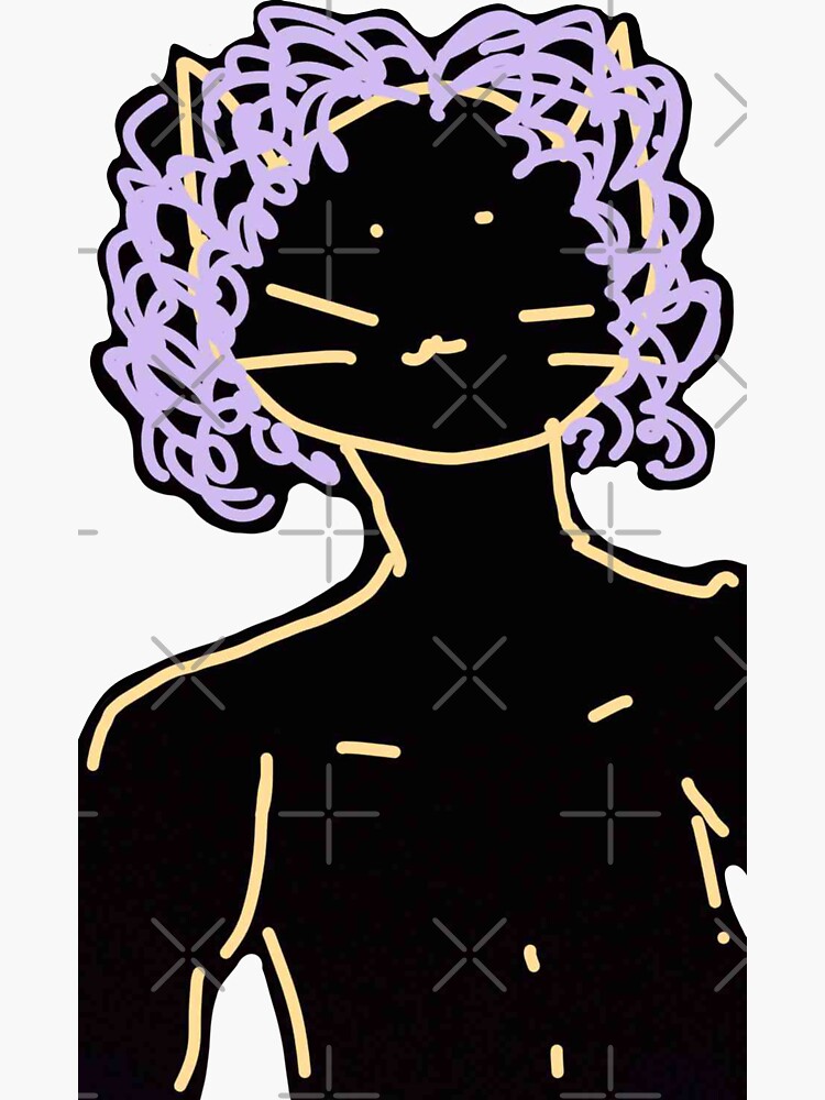 "buff catboy" Sticker for Sale by xii-creations | Redbubble