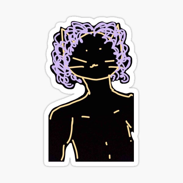 "buff catboy" Sticker for Sale by xii-creations | Redbubble