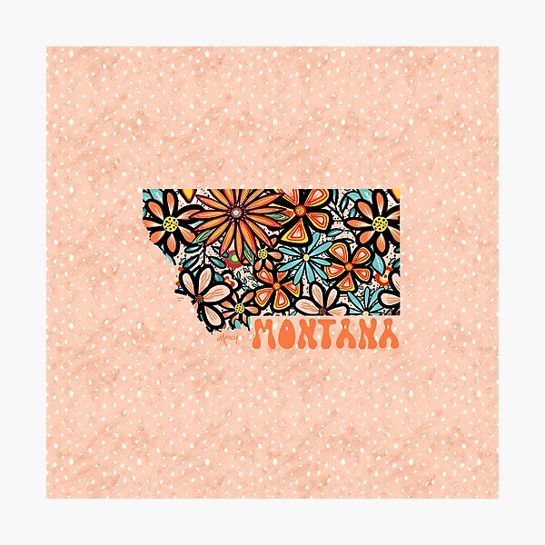 "Montana State Design | Artist Designed Illustration Featuring Montana ...