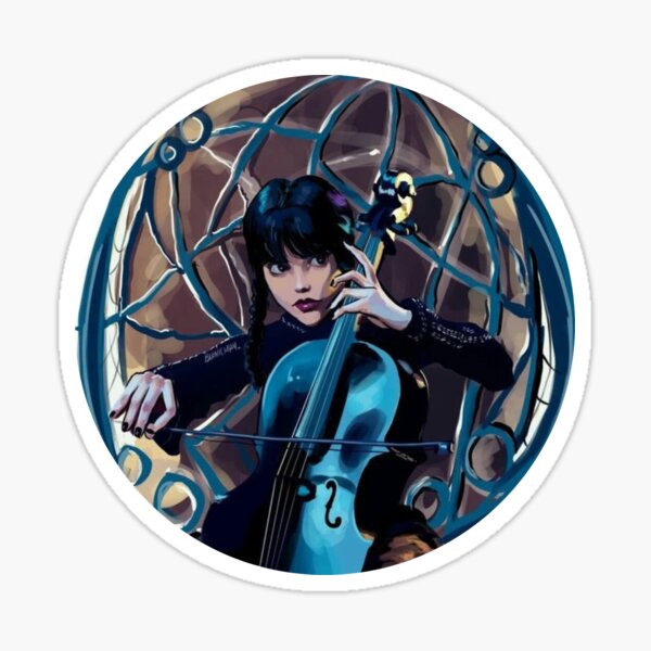 "Wednesday Addams netflix " Sticker for Sale by voiosie | Redbubble