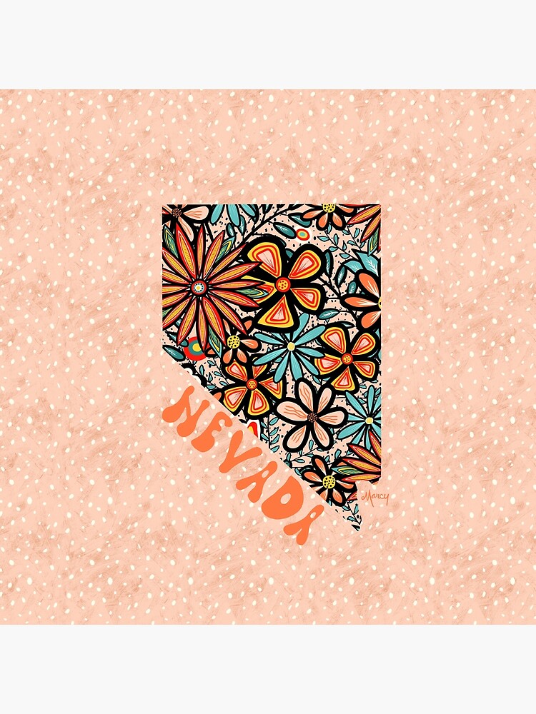 "Nevada State Design | Artist Designed Illustration Featuring Nevada ...