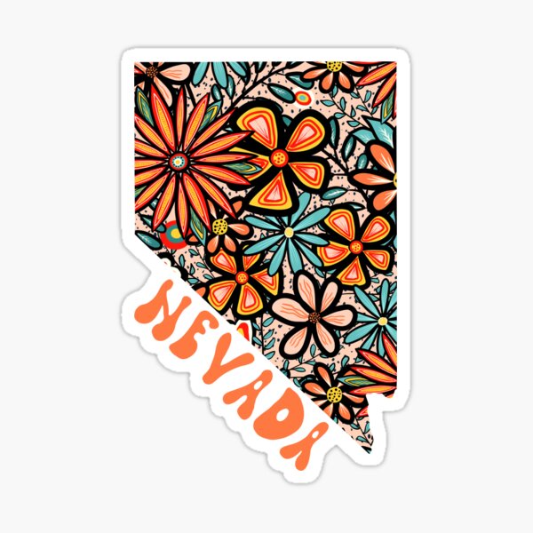 "Nevada State Design | Artist Designed Illustration Featuring Nevada ...
