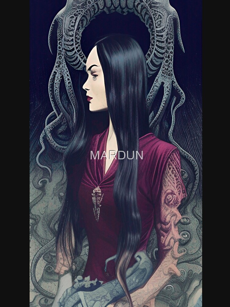 "Wednesday Addams Witch Priestess of Cthulhu" T-shirt for Sale by ...