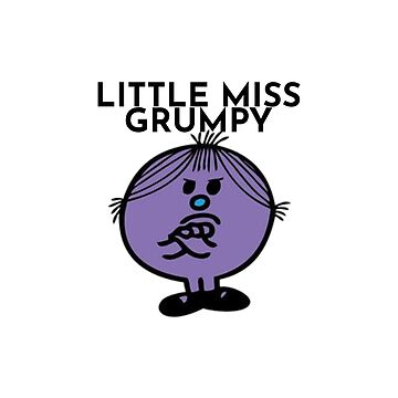 "Little Miss Grumpy" Sticker for Sale by BoldNFresh | Redbubble