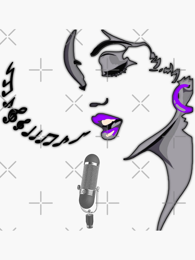 "Lovely singer darling" Sticker for Sale by Ridershoping | Redbubble