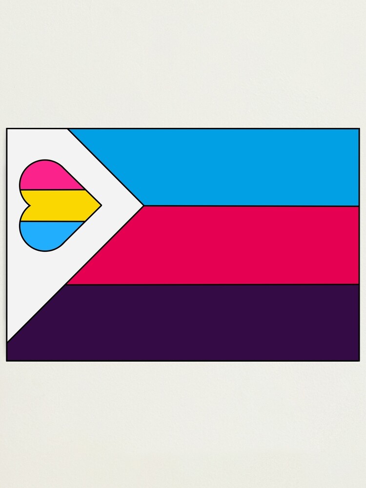 Lámina fotográfica «Nueva bandera de poliamor Pansexual» de manutz ...
