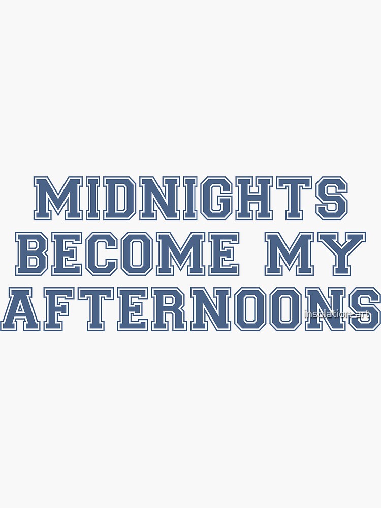 "Midnights Swiftie sticker ts" Sticker for Sale by insolation-art ...