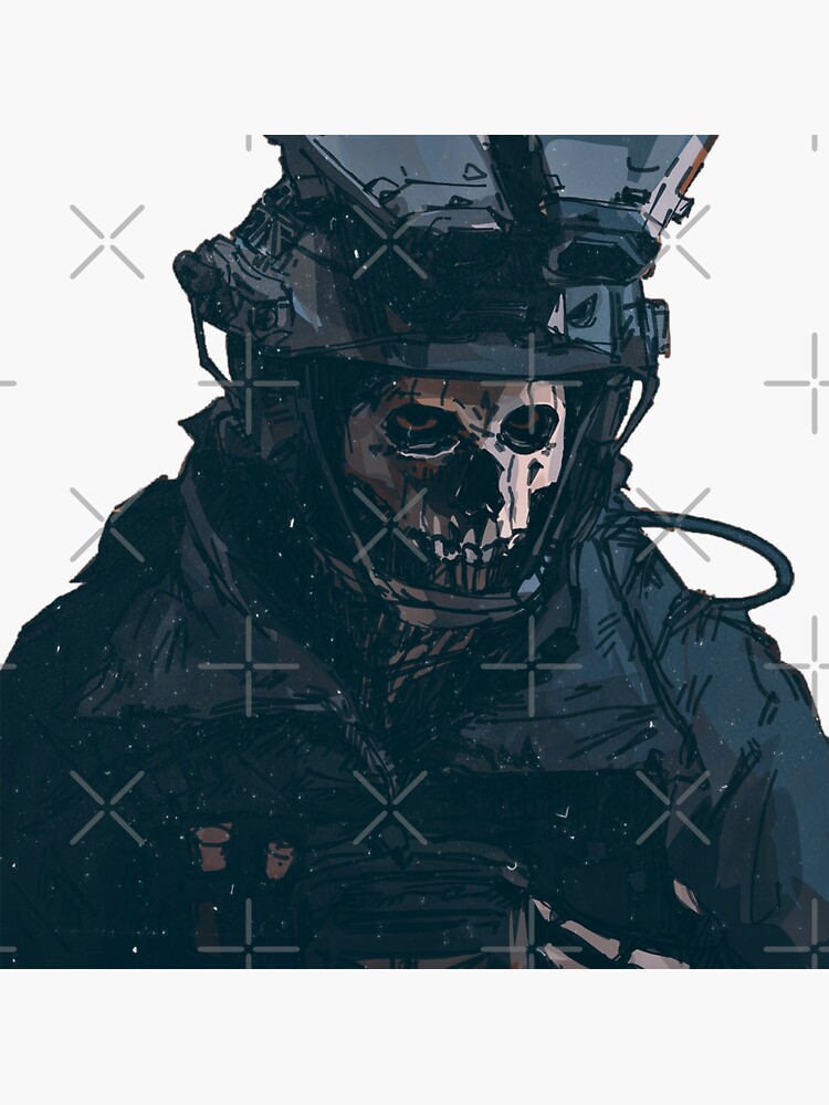 "Simon Ghost Riley Sticker" Sticker for Sale by TheDudeFrame | Redbubble