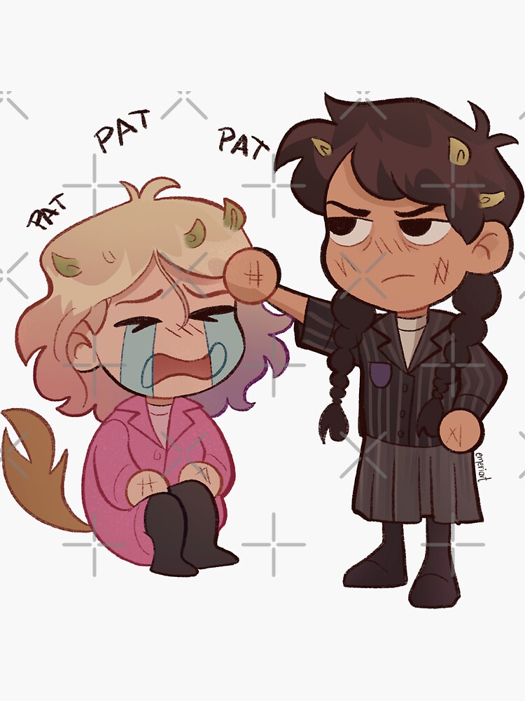 "Wenclair-Scary" Sticker by emeriart | Redbubble