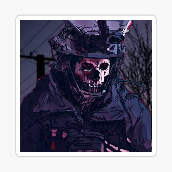 "Simon Ghost Riley aesthetic" Sticker for Sale by TheDudeFrame | Redbubble