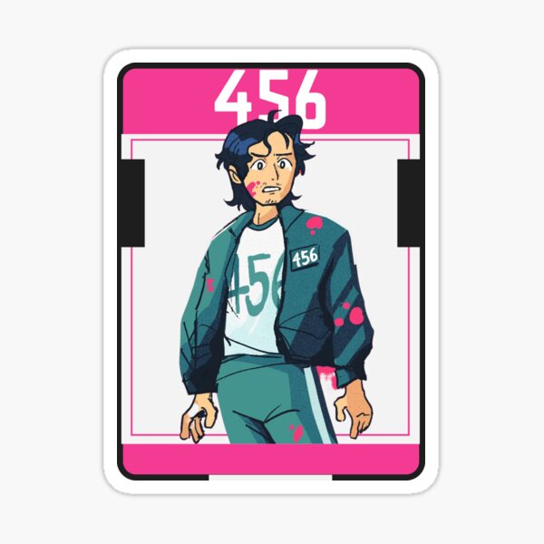 " Squid Game seong gi hun 456" Sticker for Sale by SyedKazmi | Redbubble