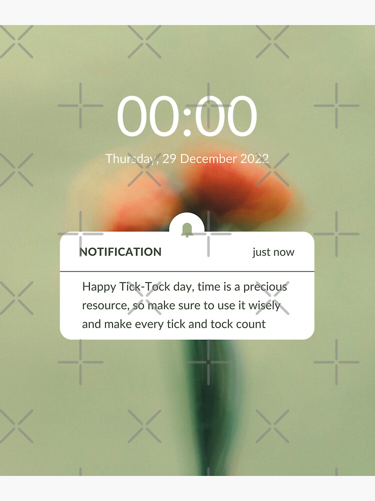 "Tick Tock Day" Sticker for Sale by STFNSHOP | Redbubble
