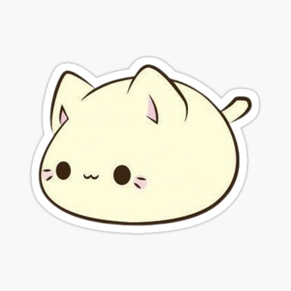 "cute kawaii cat doodle" Sticker for Sale by TWILIGHTz | Redbubble