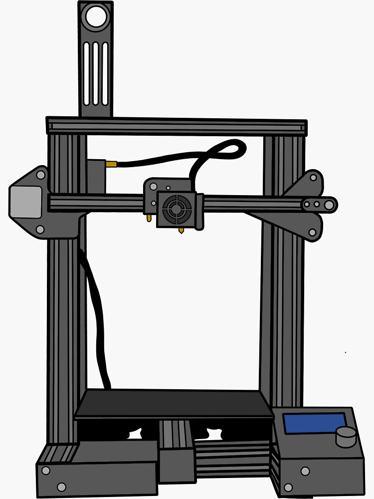 "3D Printer" Sticker for Sale by Printint | Redbubble